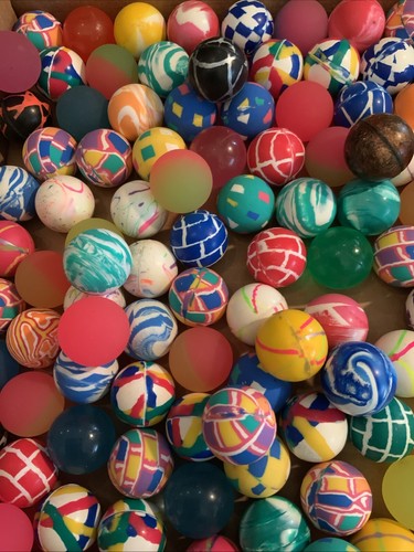 Huge Bulk Lot Of 50 Random VINTAGE Vending Machine Bouncy Balls Rubber ...