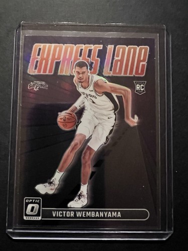 Victor Wembanyama 2023-2024 Donruss Optic Purple Express Lane Holo ...