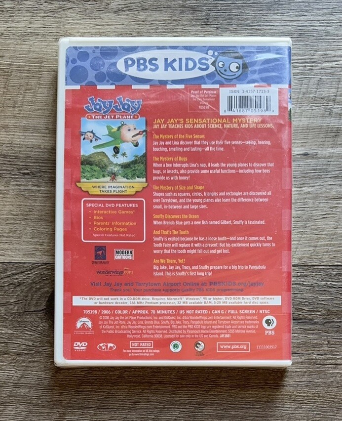 Jay Jay the Jet Plane - Jay Jays Sensational Mystery (DVD, 2006) for ...