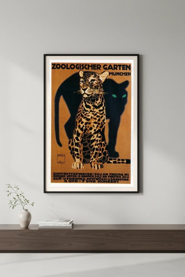 Vintage Zoo Poster: Zoologischer Garten München - 🐆 Exotic Art - Hi-Res ...
