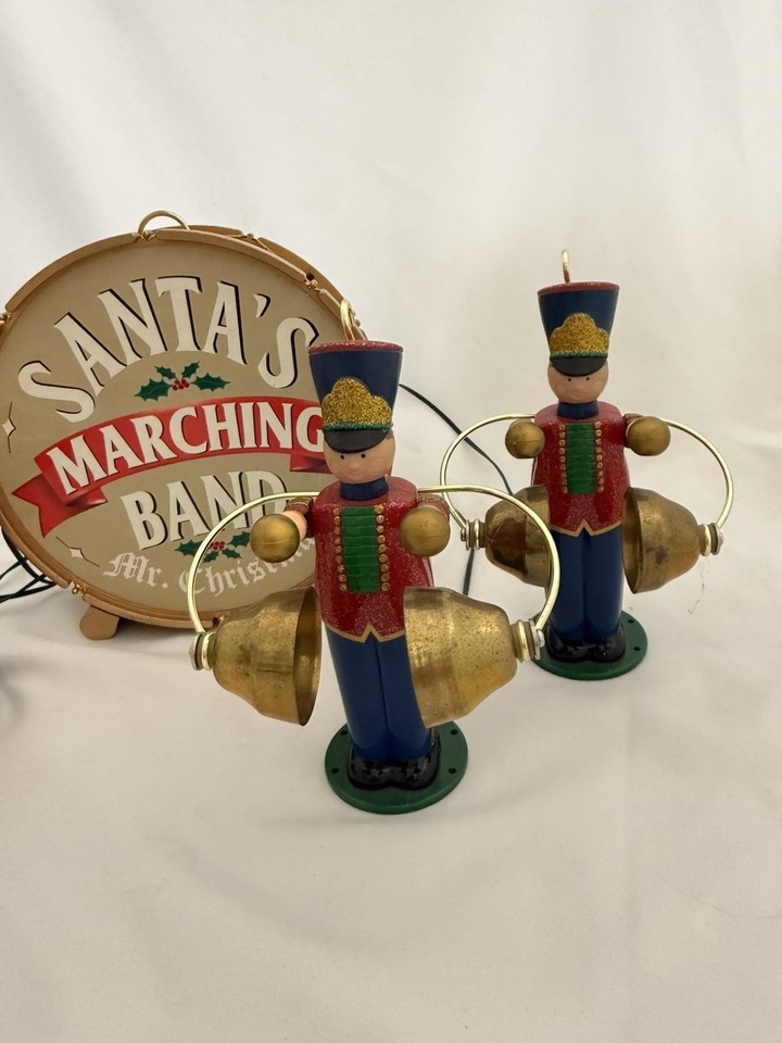 Mr Christmas Santa Marching Band Toy Soldier Ornaments Decoration 15 ...