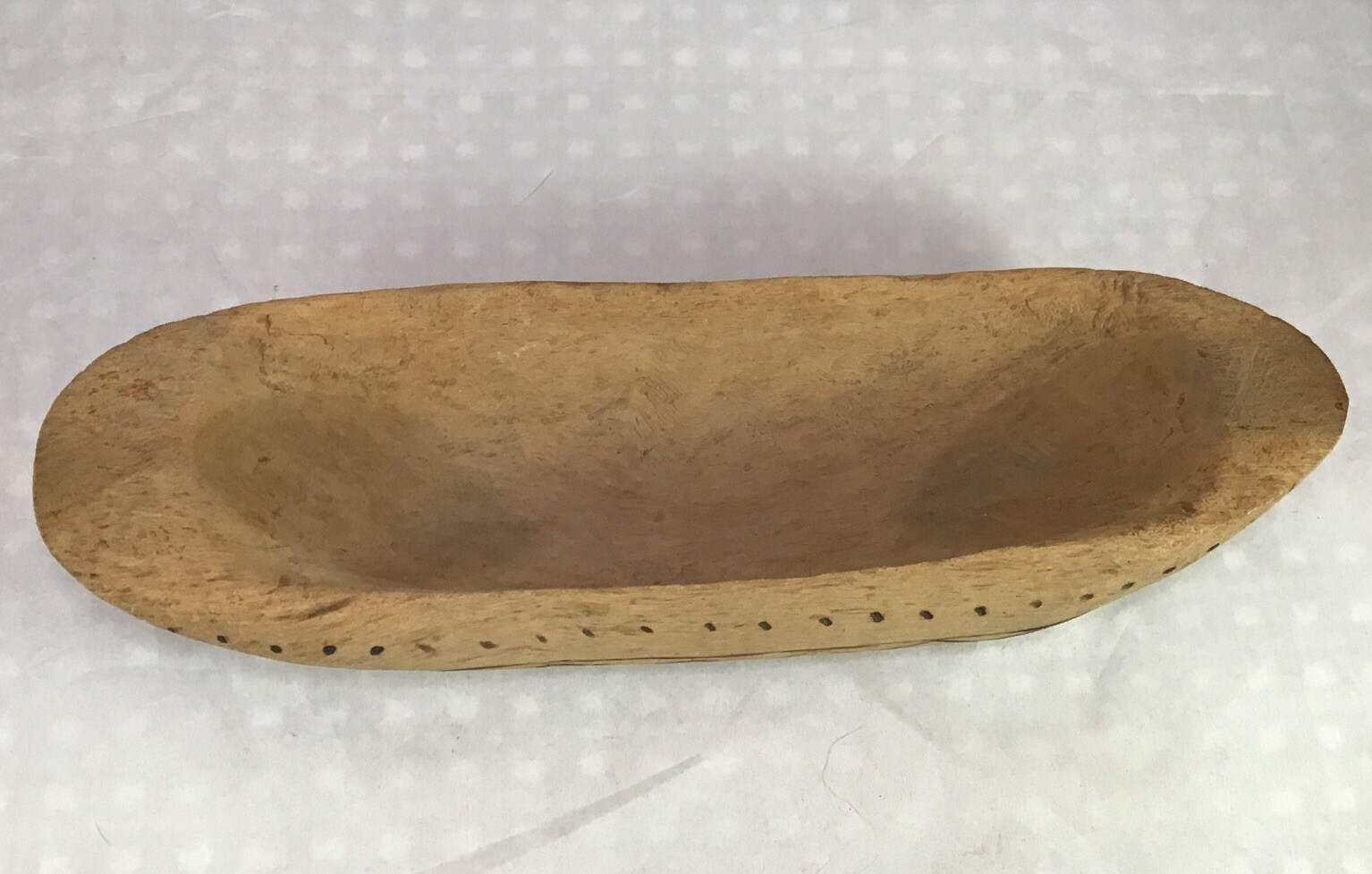 Vintage Aboriginal Carved Ochre Wooden Coolamon Bowl Wire Burnt | eBay