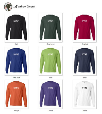 NYSE Recessiom Funny Logo New York Stock Market Long Sleeve T-shirts S ...