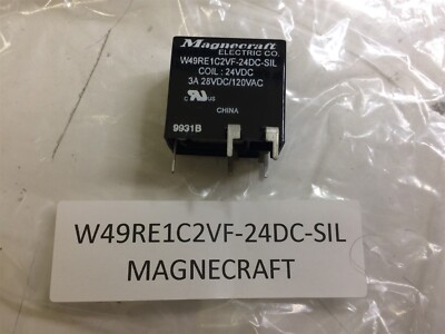 W49RE1C2VF-24DC-SIL MAGNECRAFT Power Relay 24VDC 6.56KOhm 3A THT 1 UNIT ...