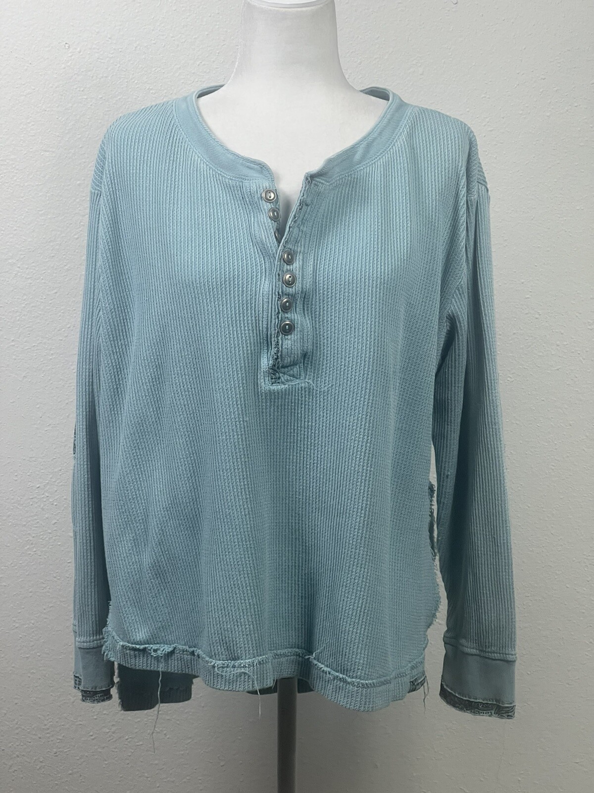 Free People We The Free Medium Top Womens Long Sleev… - Gem