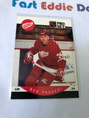 PRO SET NHL HOCKEY 1990 BOB PROBERT CARD 76 DETROIT RED WINGS EXCELLENT ...