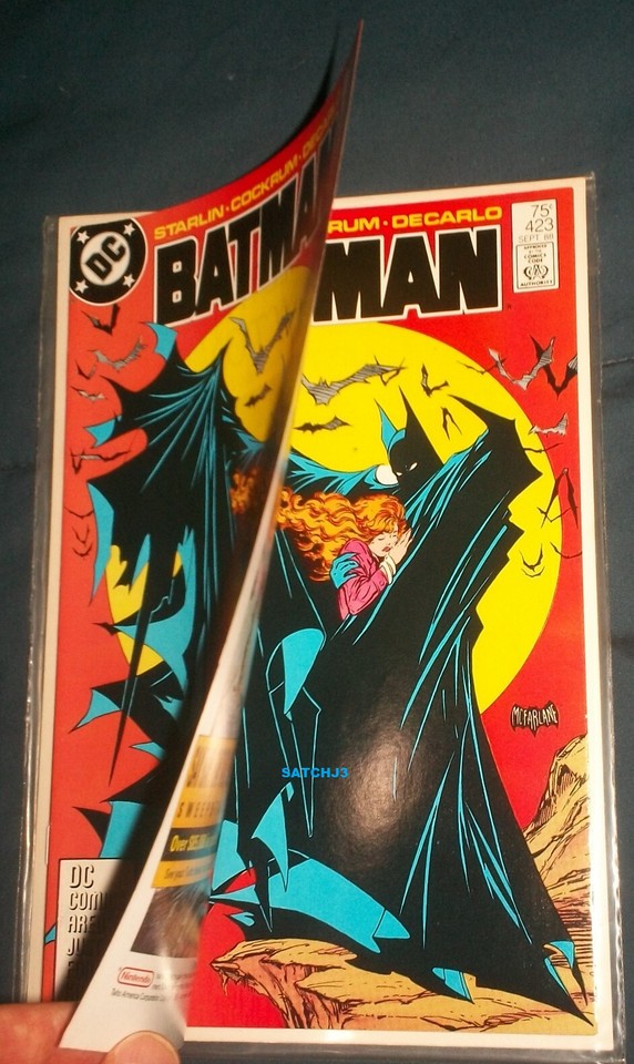 1988 BATMAN #423 DOUBLE COVER COMIC BOOK TODD MCFARLANE COVER ART DC ...