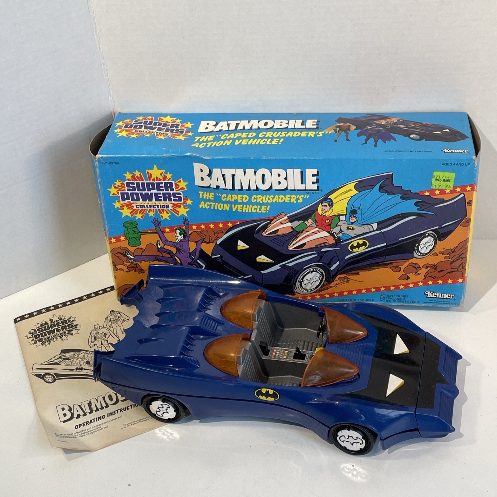 Vintage Kenner Batmobile Batman DC Super Powers Collection Vehicle 1984 ...