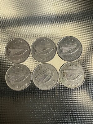 Ireland Eire 2-1969, 1-1971, 3-1978, 10p Pence Coins Lot of 6 | eBay