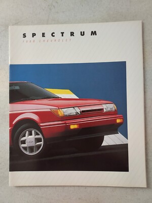 vintage 1988 Chevrolet Spectrum Hatchback Sedan Fold Out Car Brochure ...