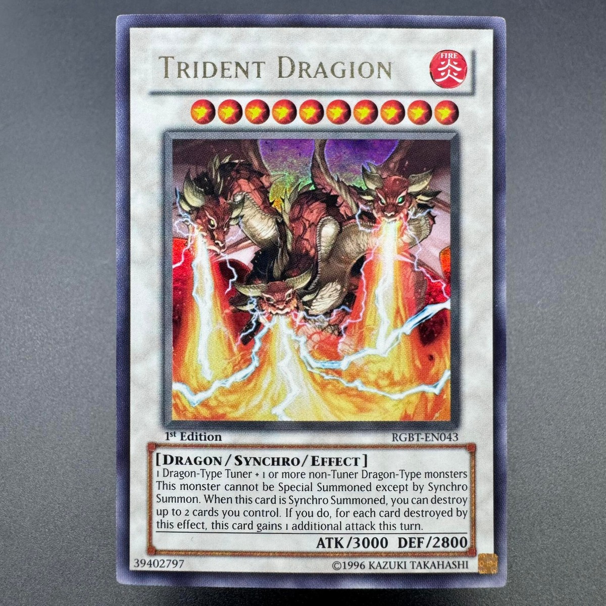 Cyber Trident Dragon Cyber End Dragon SDCS EN041 Ultra Rare 1st