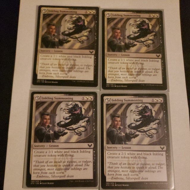 MTG Inkling Summoning Strixhaven: School of Mages 195/275 Regular ...