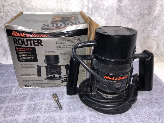 Black and Decker 1 HP Basic Router 7604 Electric for sale online | eBay