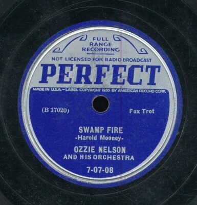 78tk-dance-PERFECT 7-07-08-Ozzie Nelson-(Swamp Fire/Rigamarole) | eBay
