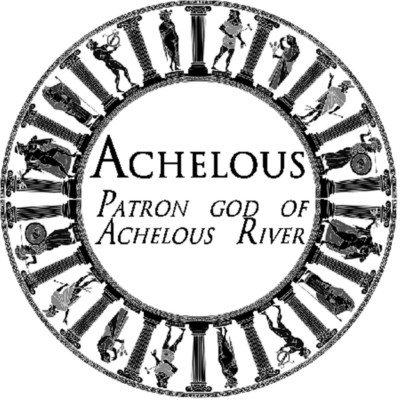 Achelous Patron God of Achelous River Greek - 10 Pack Circle Stickers 3 ...