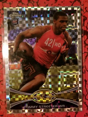 2012 Topps Chrome Refractor Xfractor #81 Tommy Streeter Baltimore ...