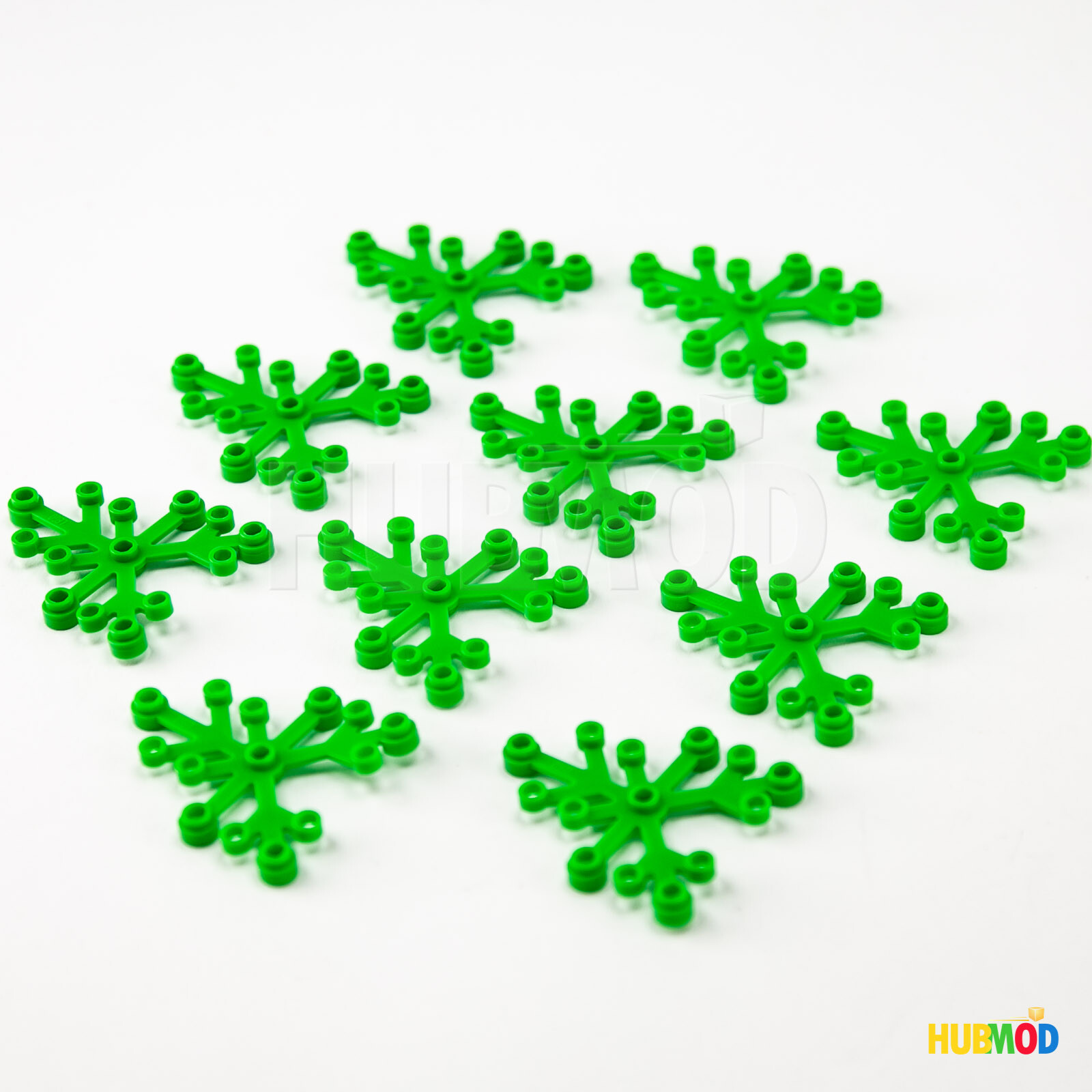 Lot of 10 Genuine LEGO Bright Green 6x5 Stud 2417 Plant Leaves Tree ...