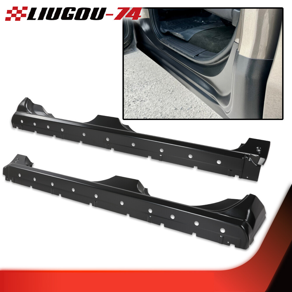 Fit For 14-18 Chevy GMC Pickup Silverado Sierra Extended Cab Rocker ...