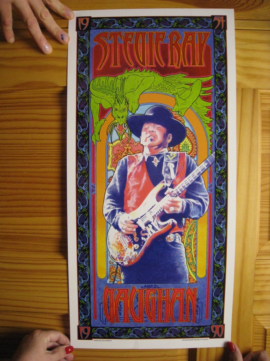 Stevie Ray Vaughan Poster STEVIE RAY VAUGHAN POSTER BLACK AND WHITE