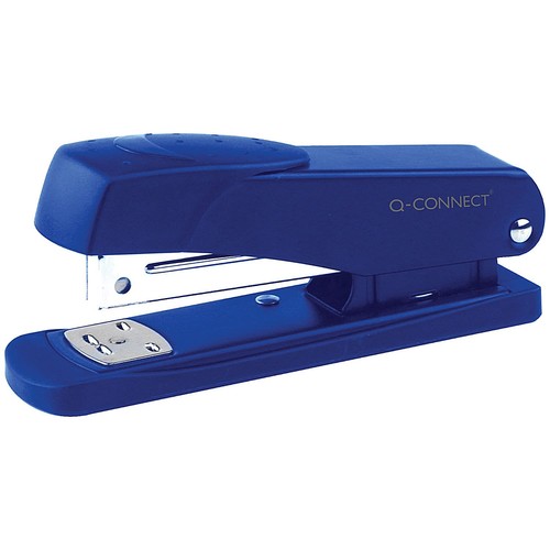 Q-Connect Half Strip Metal Stapler Blue (Staples up to 20 sheets of ...