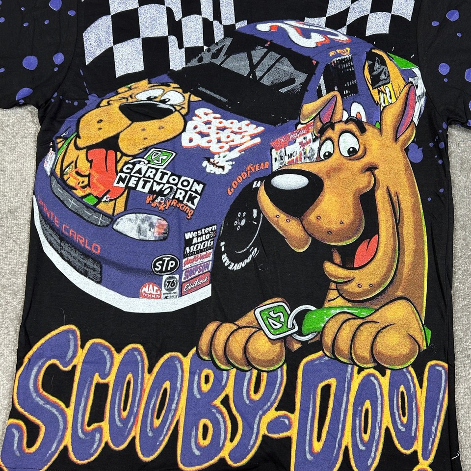 Scooby Doo NASCAR Wacky Racing AOP Double Sided Size XL Modern T-Shirt ...