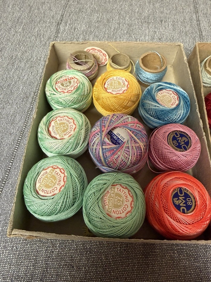 J & P Coats Boilfast Best Six Cord Tatting- Crochet Thread With ...