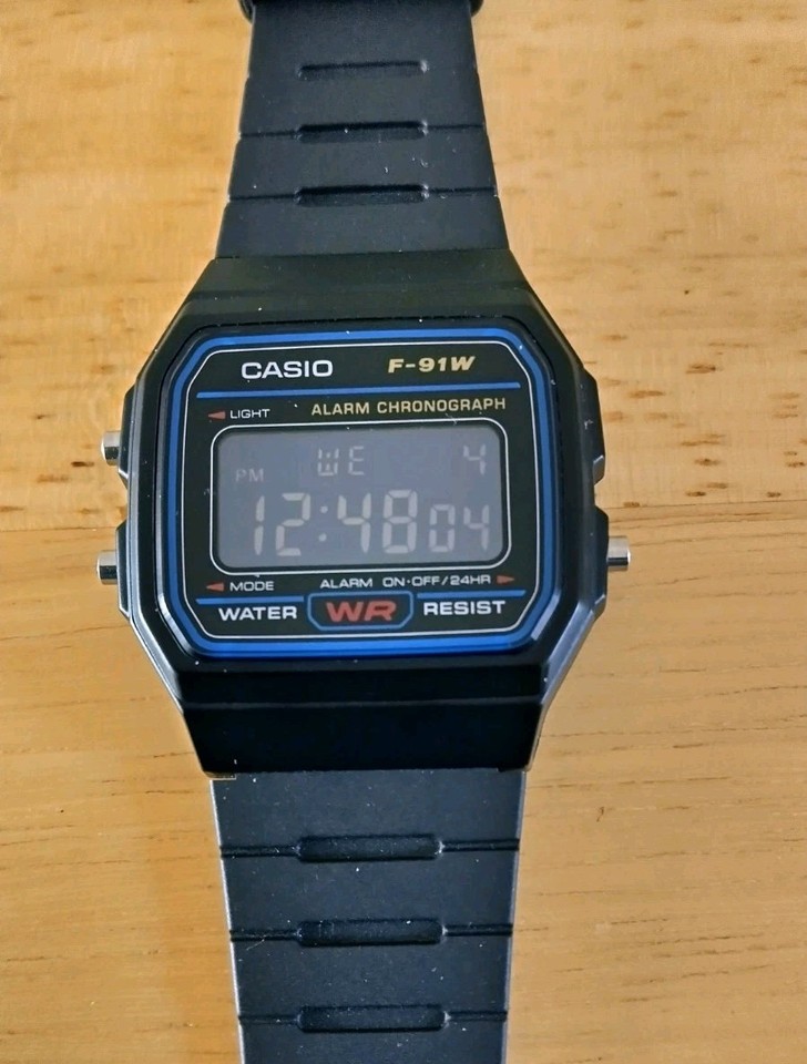 Custom Casio F-91W Negative Display Backlight Upgrade Mod Unique Module ...