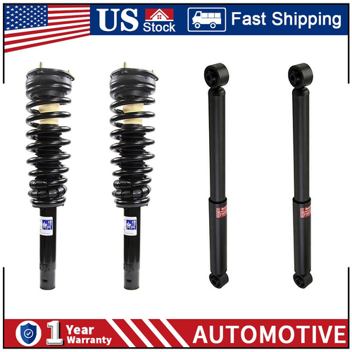 Full 2x Front Complete Struts + 2 Rear Shocks 2010-2012 for Ford Fusion ...