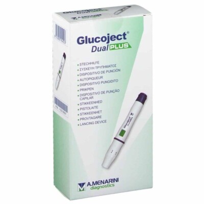 Glucoject Dual Plus A. Menarini Diagnostics Lancing Device | eBay