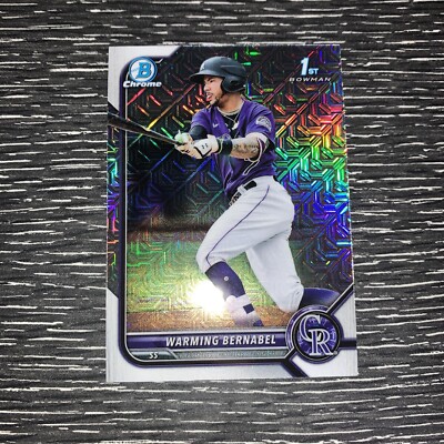 Warming Bernable 2022 1ST BOWMAN CHROME MOJO REFRACTOR NO. BCP-46 ...