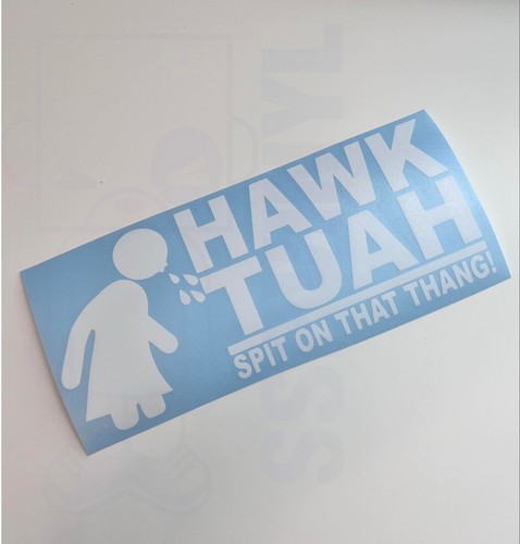 HAWK TUAH spit on that thang funny tiktok Truck Car Vinyl Decal Sticker ...