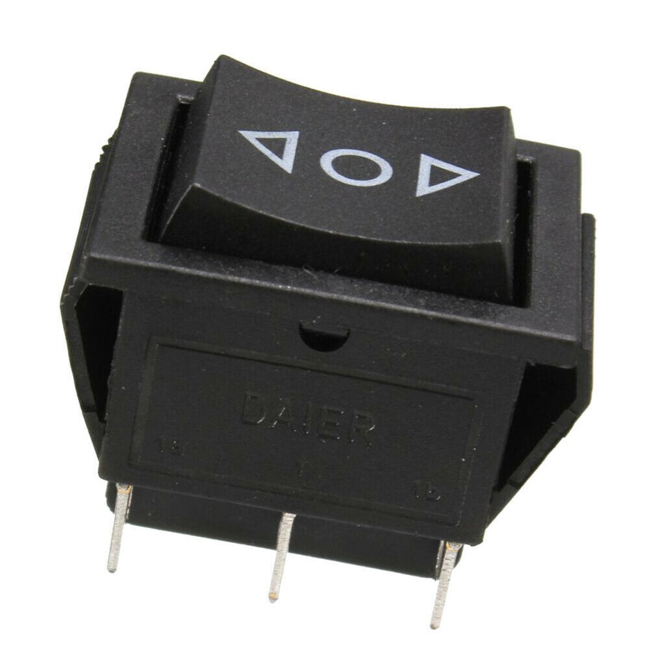 3-Position Momentary Rocker Switch 6-Pin Spring Return DPDT 16A 250V ...