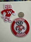 (2 WISCONSIN U Wisconsin Badgers Embroidered Iron on Patches Patch Lot ...
