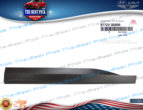 ⭐GENUINE⭐ FRONT Door Molding Right Passenger 87722Q5000 fit Kia Seltos ...