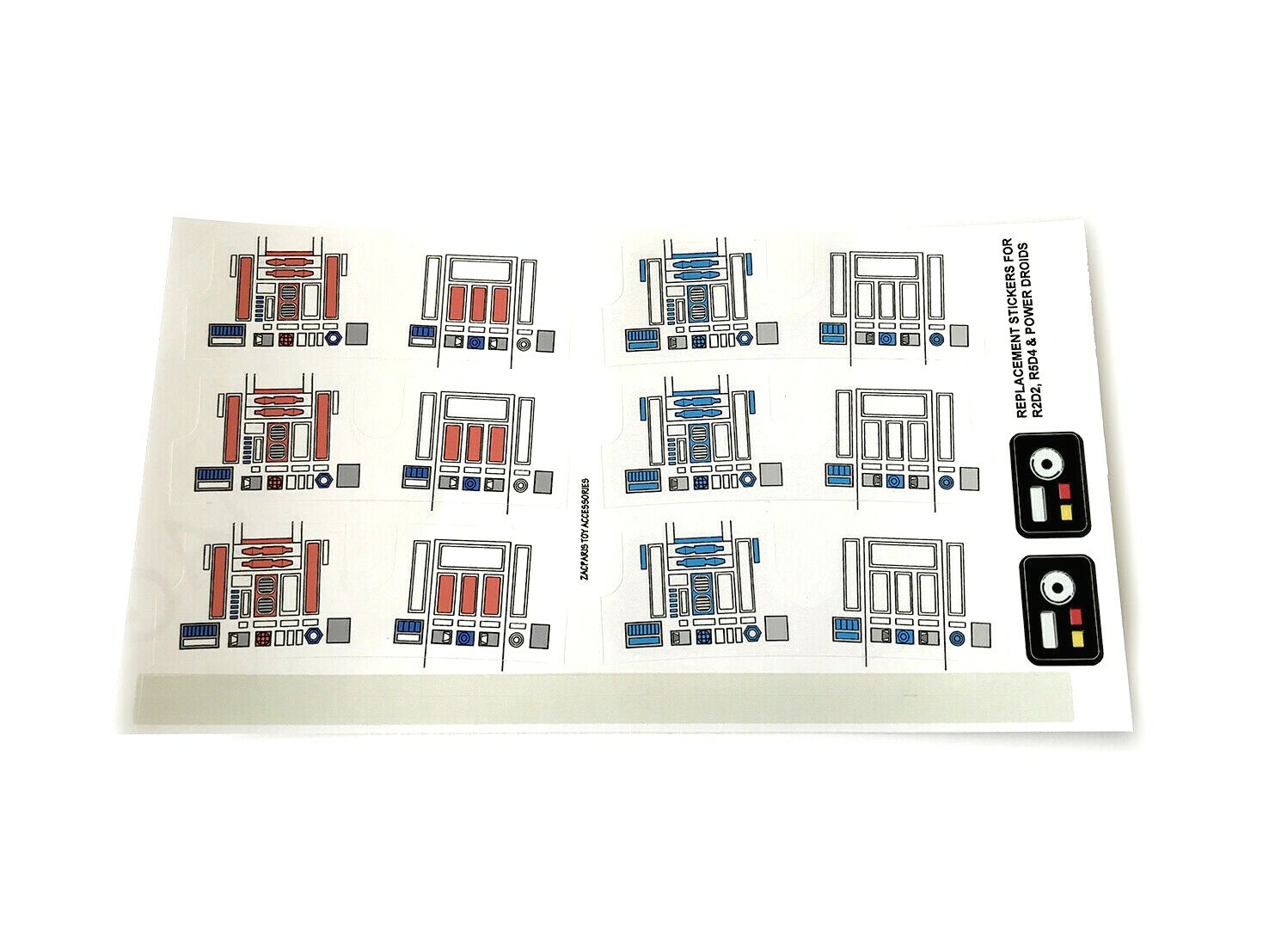 CUSTOM STICKERS for STAR WARS for vintage R2D2 , R5D4 , POWER DROID R2 ...