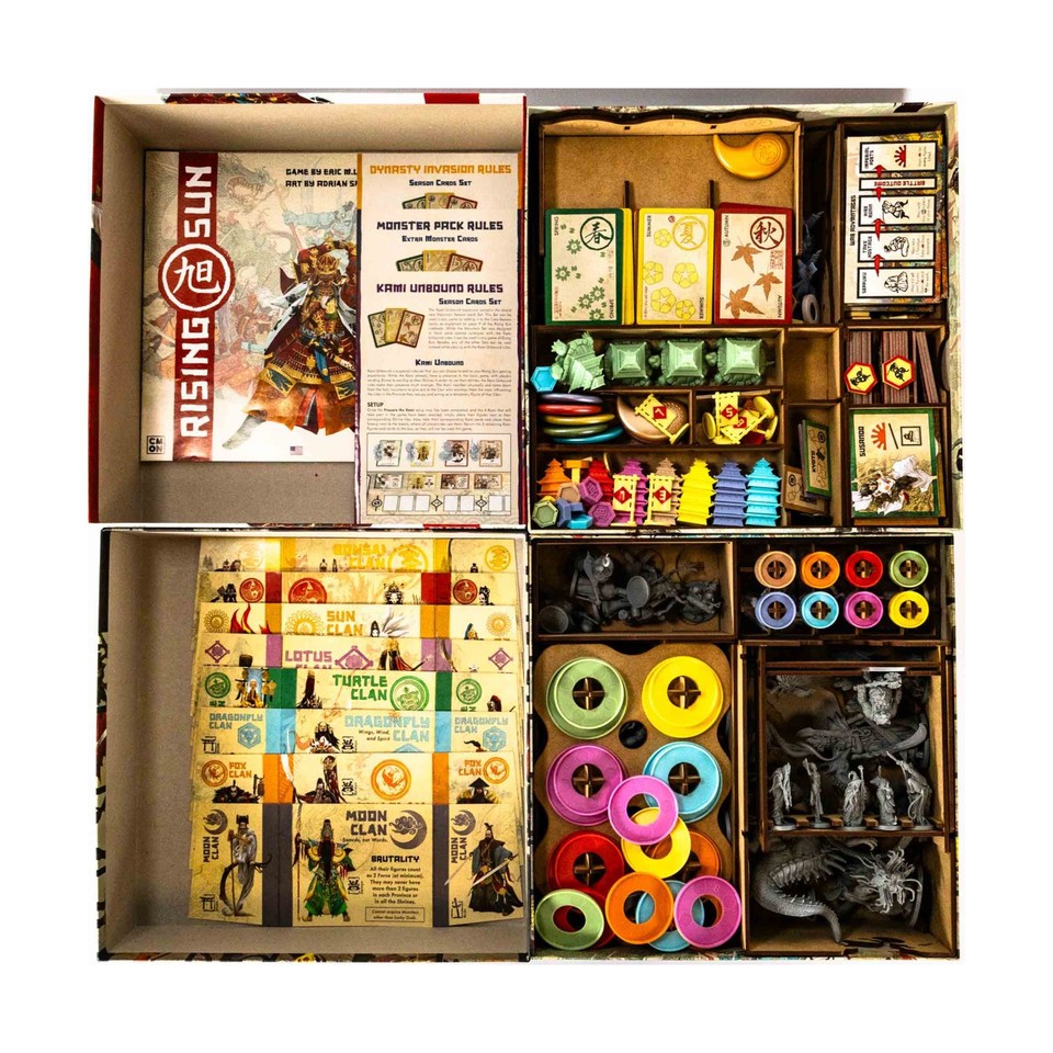 CMON Rising Sun Kickstarter Collection #5 - Base Game + 3 Expansions + Ext NM | eBay