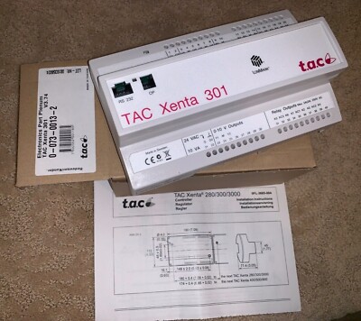 TAC Xenta 301 0-073-0013-2 Schneider E. Programmable Controller Plenum ...