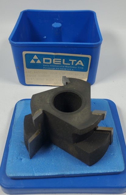 DELTA SHAPER CUTTER 45-991 DOOR LIP COR. RD. & TAPER RABBIT 3/4" BORE ...