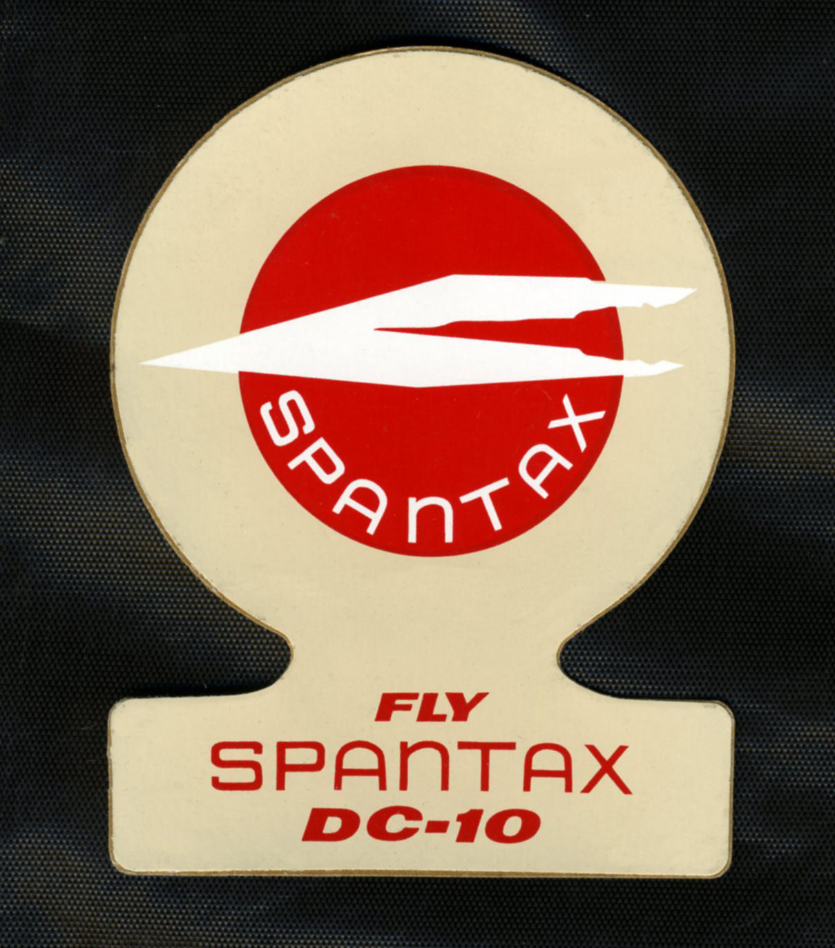 DC-10 SPANTAX STICKER - FLY SPANTAX DC-10 AIRLINE LABEL | eBay