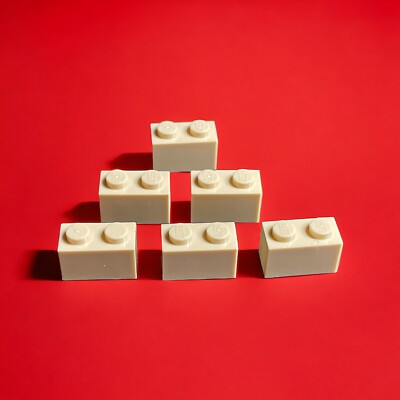 lot of 6 beige Lego parts - 1X2 bricks -combined shipping (BRN62) | eBay