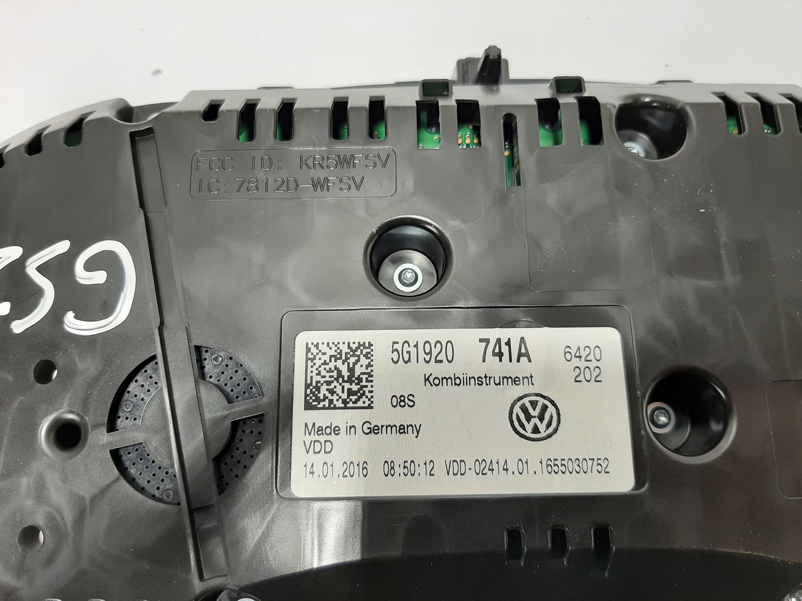 VW GOLF VII Variant BA5, BV5 1.6 TDI Speedometer 5G1920741A 81kw 2016 ...