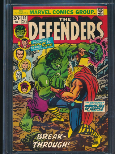 DEFENDERS #10 (11/73) CGC NM+ 9.6 WP HULK THOR BATTLE ISSUE ROMITA ...