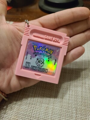Pokémon Pink keychain Game Boy Gameboy Nintendo cartridge Pikachu retro ...