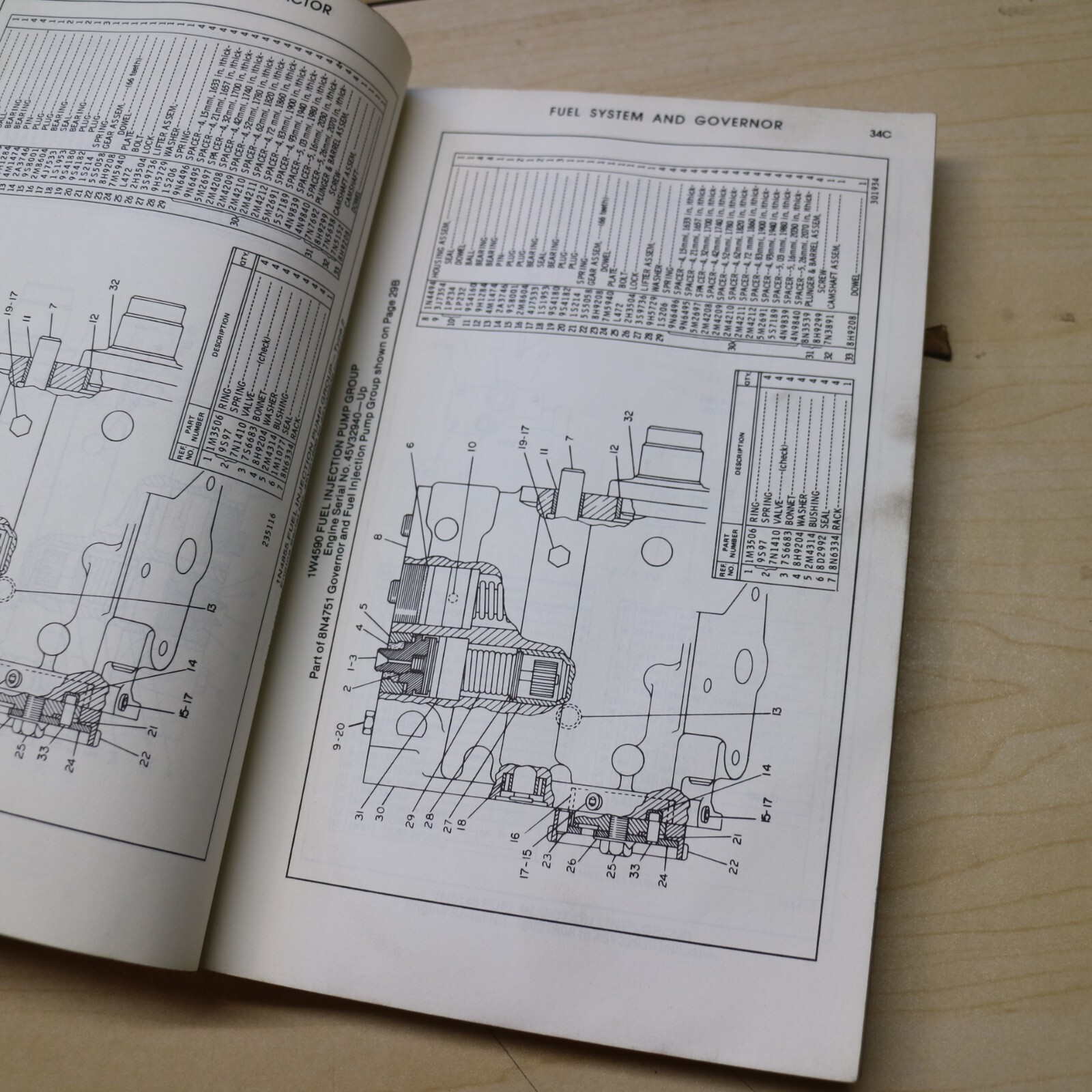 CAT Caterpillar D3B Tractor Dozer Crawler Parts Manual Book 28Y series ...