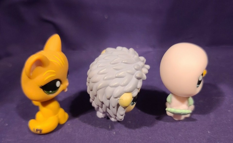 Authentic Littlest Pet Shop 1185 1187 1188 Pink Pigeon Porcupine Cat ...
