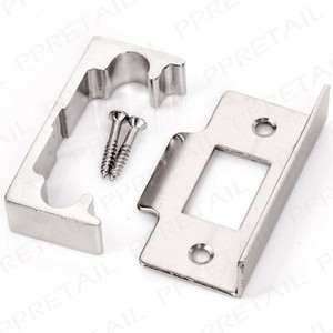 Nickel MORTICE LATCH REBATE KIT French Double Doors Internal Lock ...