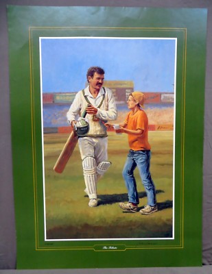 JOHN CORNWALL- LIMITED EDITION PRINT OF CRICKETER ALLAN BORDER - 'THE ...