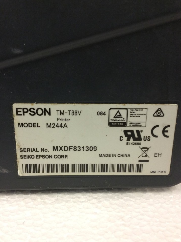Epson M244A USB Serial Thermal POS Receipt Printer TM-T88V, FREE ...
