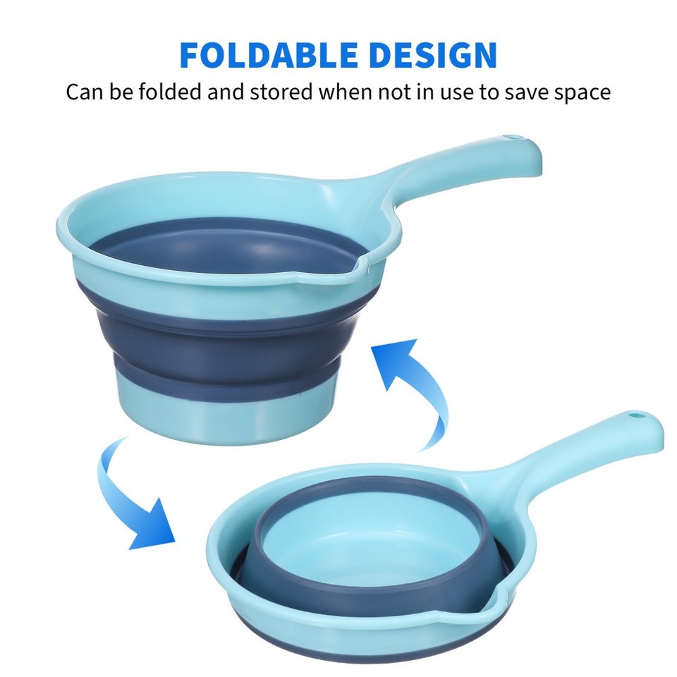 2 Pcs Folding Water Scoop Dipper Baby Child Collapsible Ladle with ...