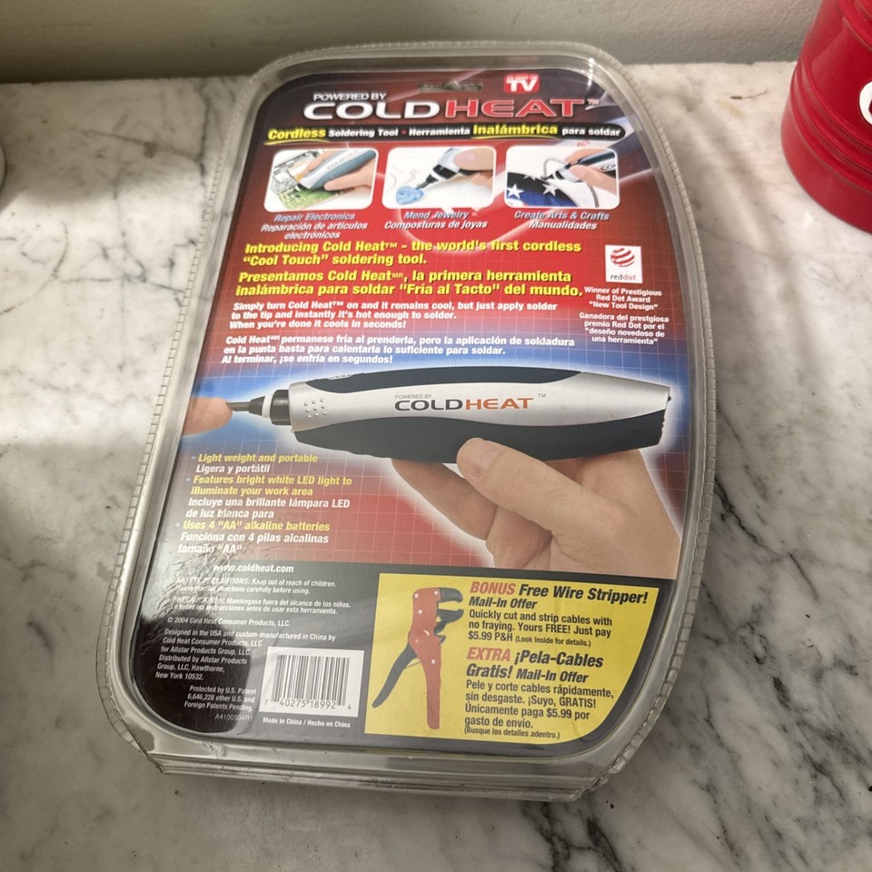 Cold Heat Soldering Tool Cordless Battery Op NIP NEW As Seen on TV | eBay